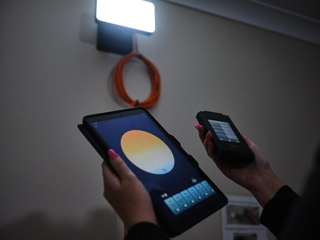 lighting control app and spectrometer device to measure the lighting levels. – News